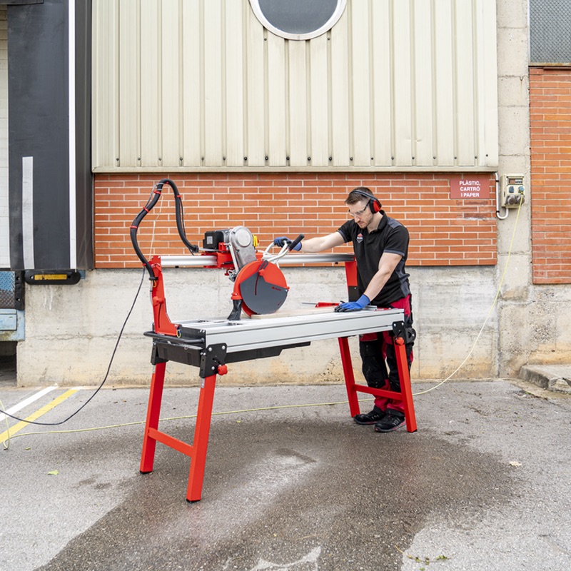 Rubi DX-350-N 1300 Laser & Level Bridge Wet Saw 240v 52927 - Pegseo Stone